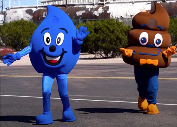 Phoenix Water Recycling Mascots - Olympus Mascots