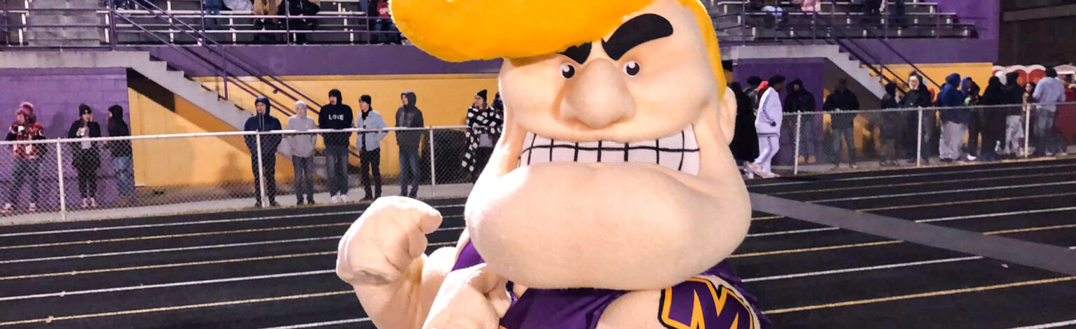 Marion High School Mascot - Stretch Murphy - Olympus Mascots