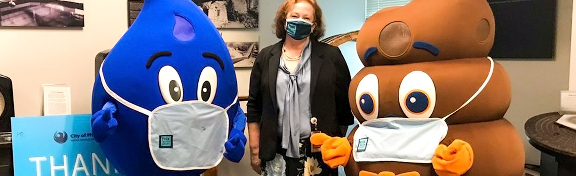 Phoenix Water Recycling Mascots - Olympus Mascots
