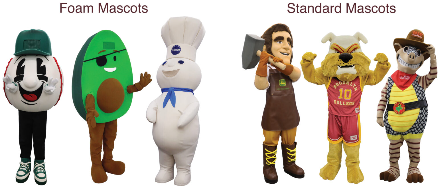 Standard vs Foam Mascots - Top 5 Differences - Olympus Mascots